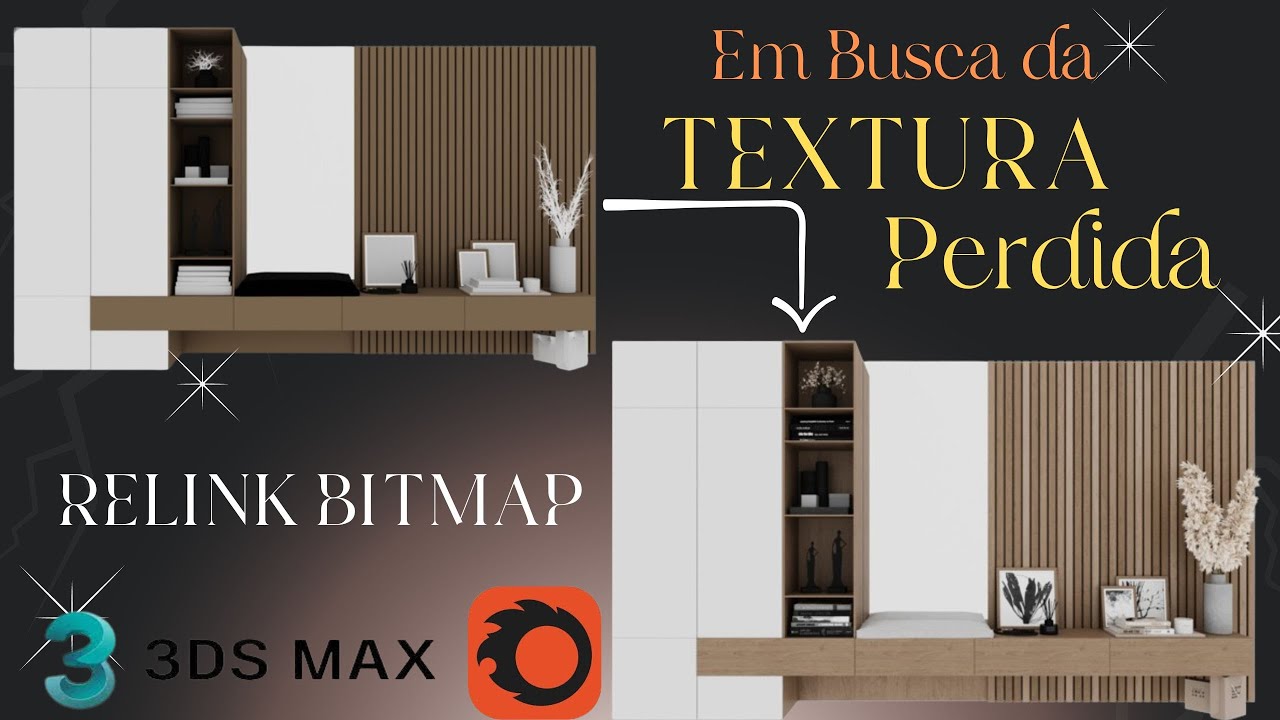 Como ENCONTRAR TEXTURAS dos blocos no 3DS MAX | RELINK BITMAP | ARCHVIZ ...