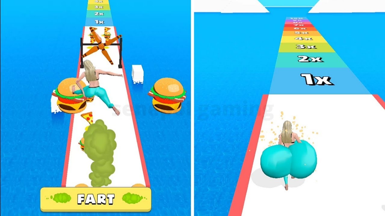 Fart Runner| All levels gameplay videos Android, ios - YouTube