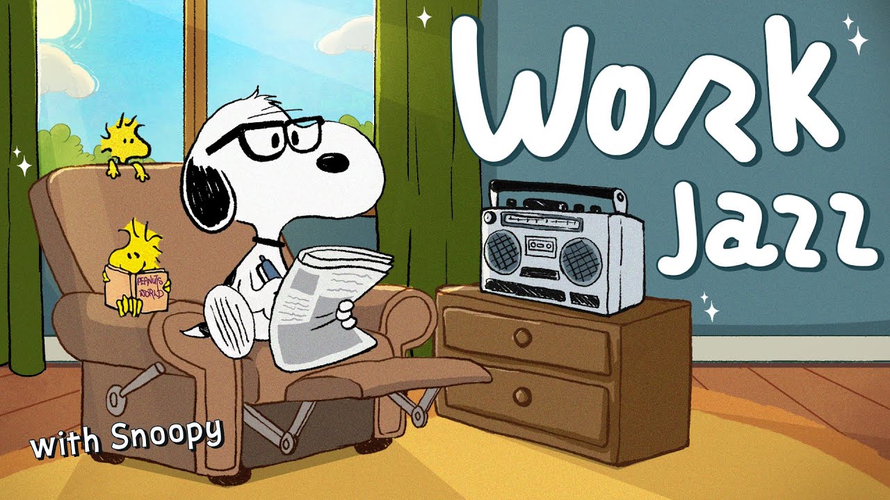 Smooth Jazz Playlist for Work with Snoopy🖋️💼 | Relax, Focus, Get Things ...