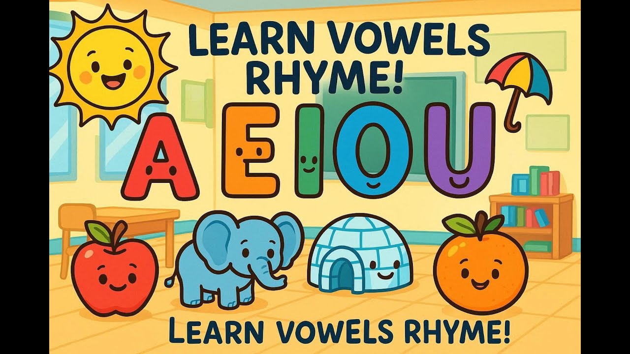 The Vowels Song | learn Vowels | Vowels Song for Kids | Little Lantern ...