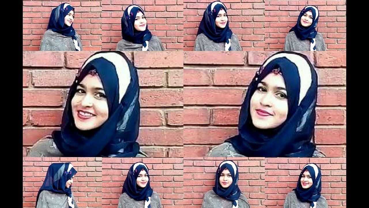 REQUESTED : My Eid Hijab Style - Braided Hijab Style with Saree ...