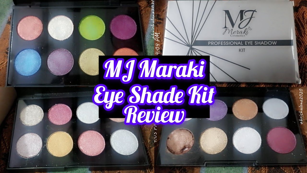 MJ Maraki Eye Shade Kit Review#Eye Shades Palette review#Shini Shades# ...