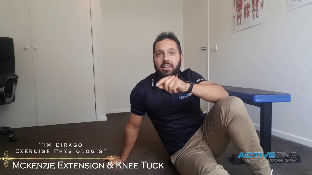 Exercise of the week - McKenzie Extension and Knee Tuck - YouTube