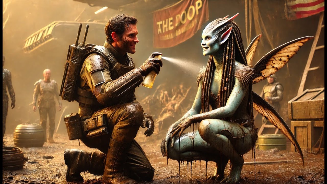 "I’m Waiting, Human—Hit Me With Your Spray!" Said the Muddy Alien Girl ...