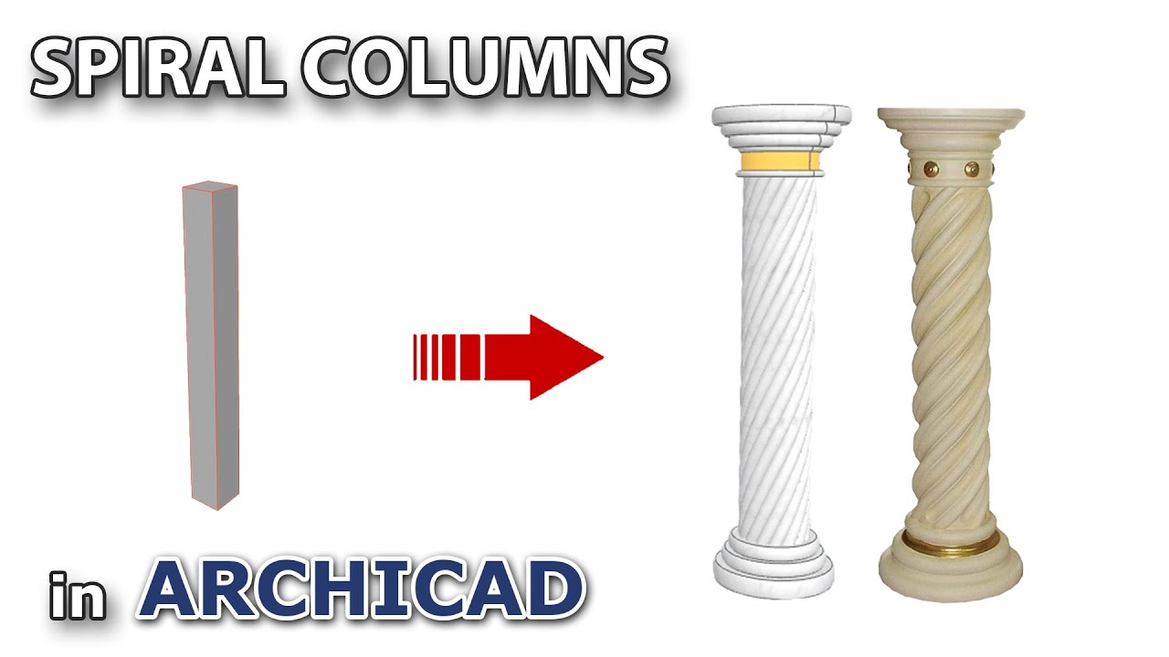Spiral Column in Archicad Tutorial - YouTube