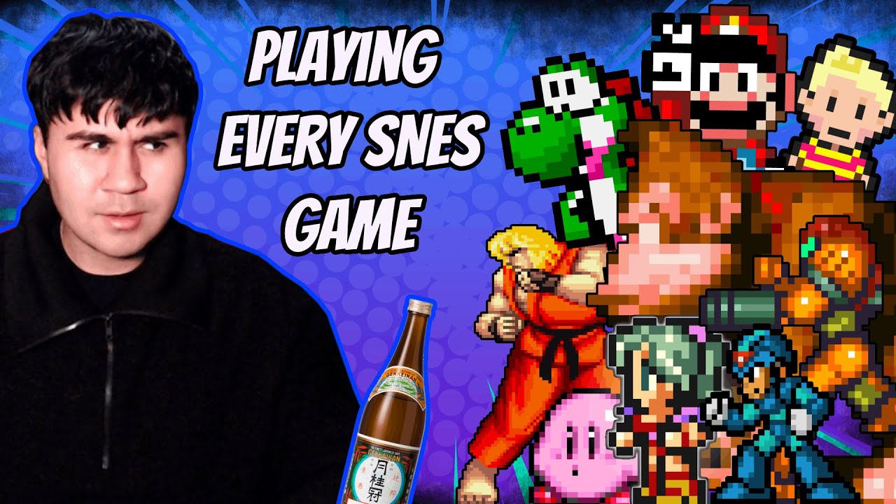 Drinking Sake and Playing Every Classic SNES Game - YouTube