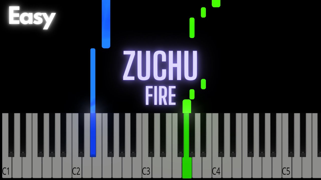 Zuchu - Fire | Easy piano tutorial - YouTube
