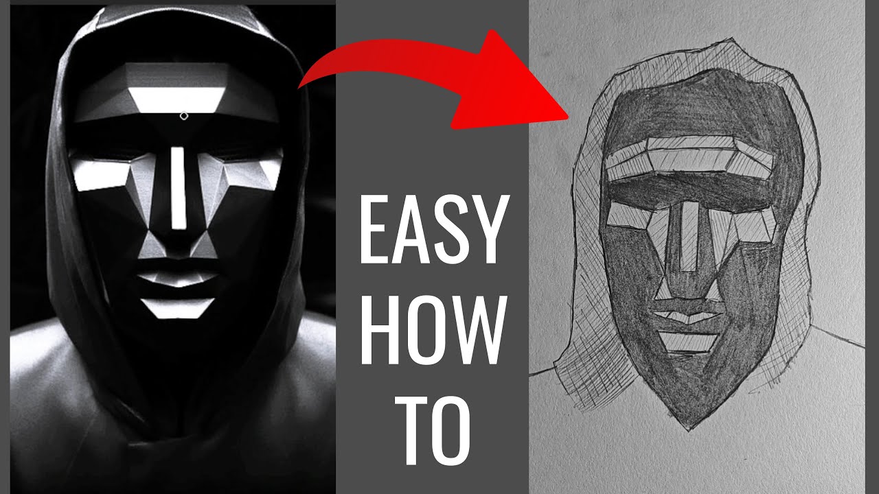 "How to Draw Front Man from Squid Game 🎨 Step by Step !!『スキッドゲーム ...