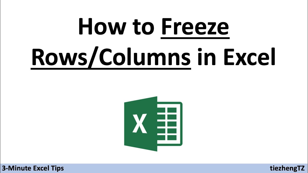 3 Minute Excel Tips How To Freeze Rows Columns In Excel YouTube 3-minute-excel-tips-how-to-freeze-rows-columns-in-excel-youtube