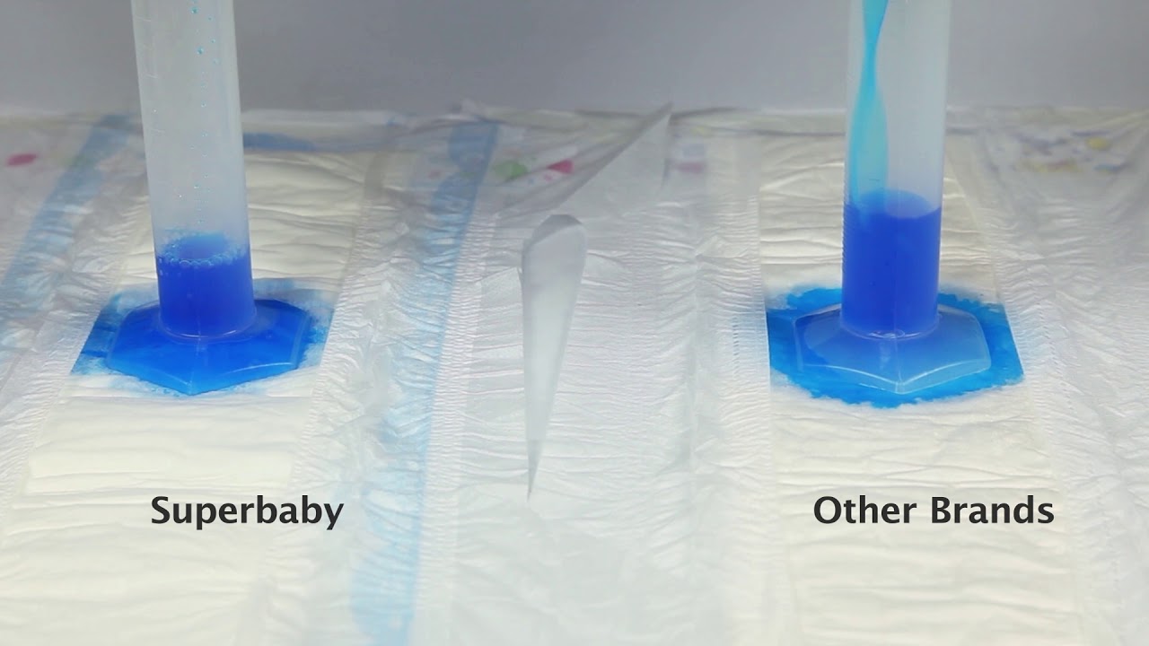 Baby Diaper Testing & Review: Performance of Superbaby Diaper - YouTube