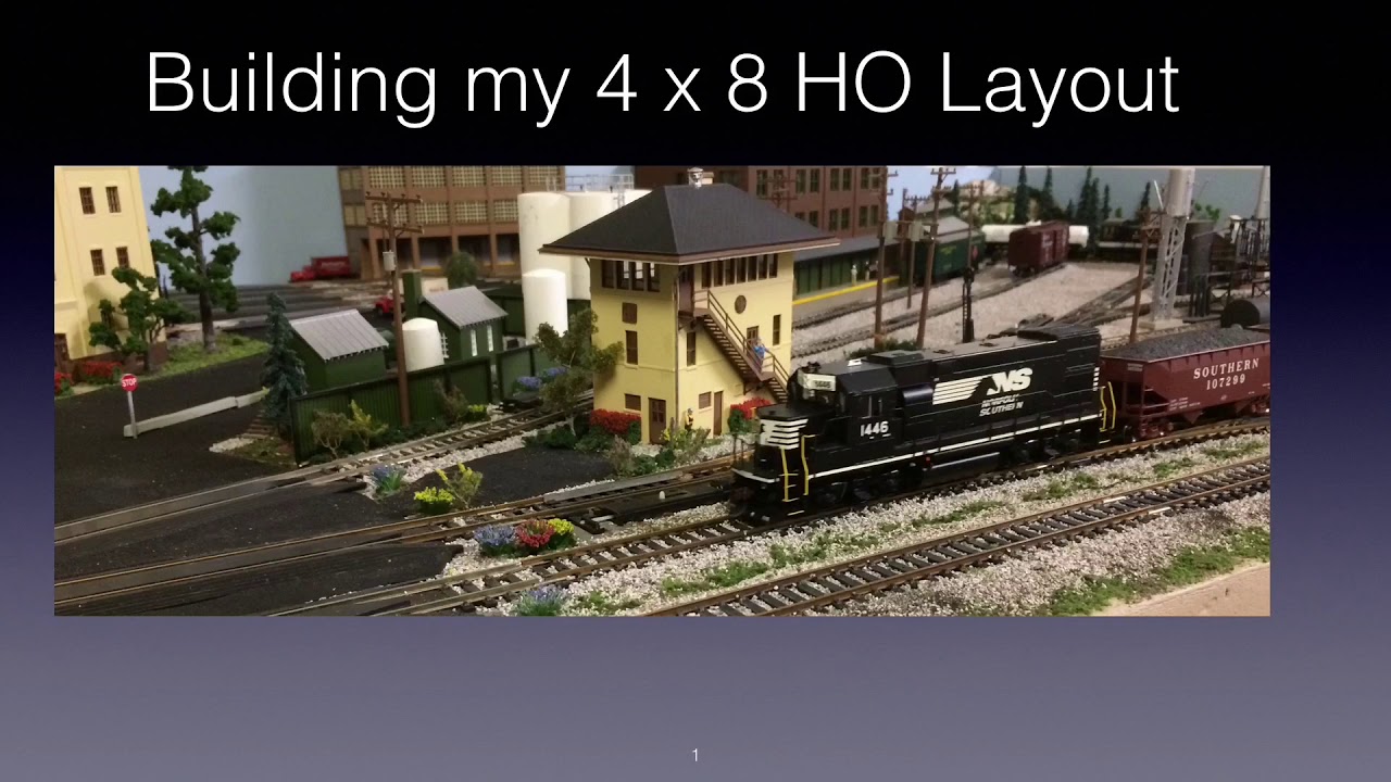 Model railroad 4 x 8 HO layout history - YouTube