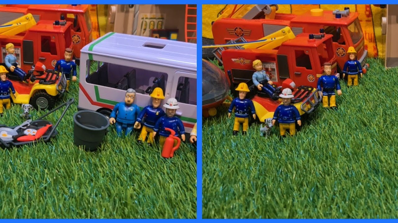 משימת כיבוי האש של סמי הכבאי.Fireman Sam Firefighting Mission - YouTube