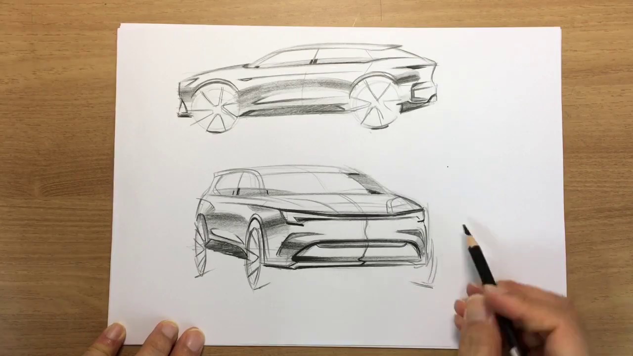 [011] car design sketch - SUV sketch - YouTube