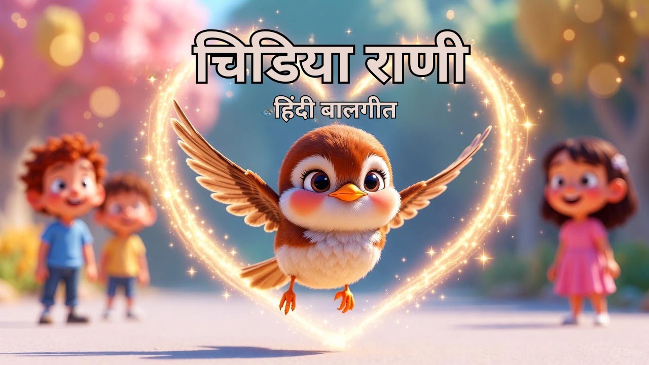 Chidiya Rani Badi Sayani | Cute 3D Cartoon Nursery Rhyme for Kids # ...