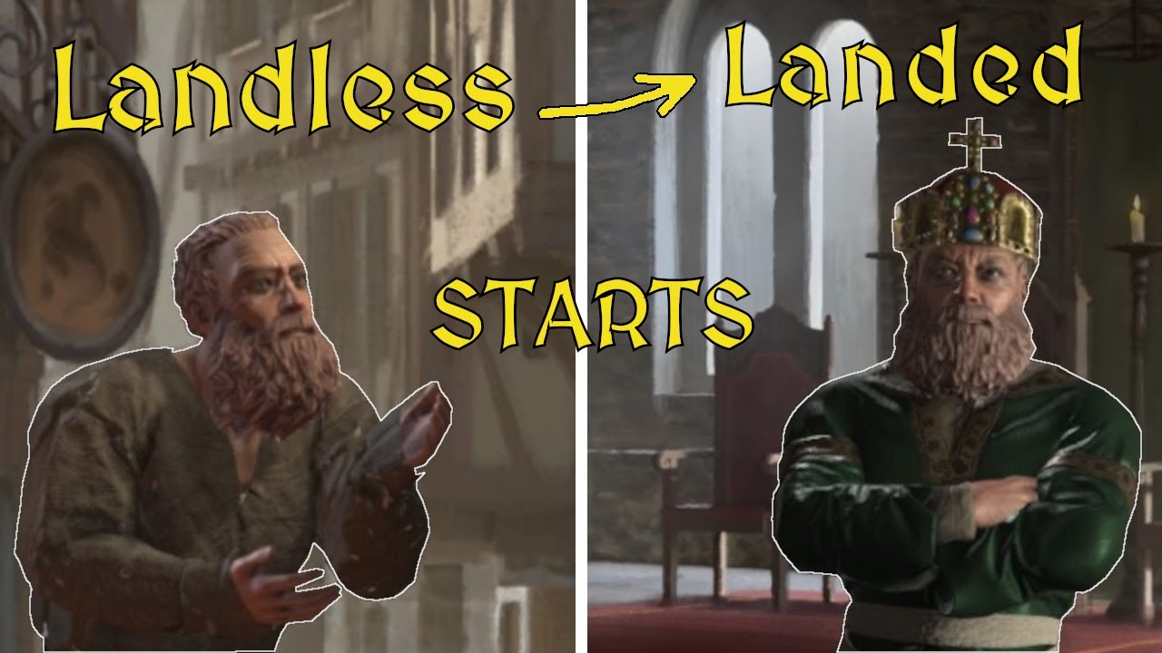 HISTORICAL Landless-to-Landed Crusader Kings 3 STARTS! - YouTube