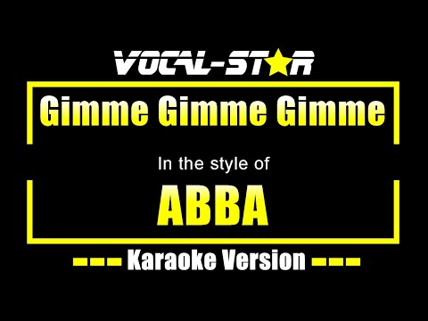 ABBA - Gimme Gimme Gimme | With Lyrics HD Vocal Star Karaoke 4K