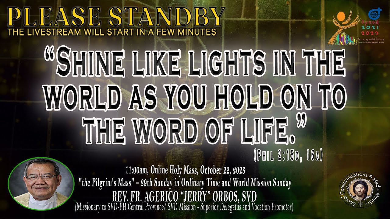 Fr. Jerry Orbos, SVD – LIVE NOW: HOLY MASS 11:00AM | Sunday, October 22 ...