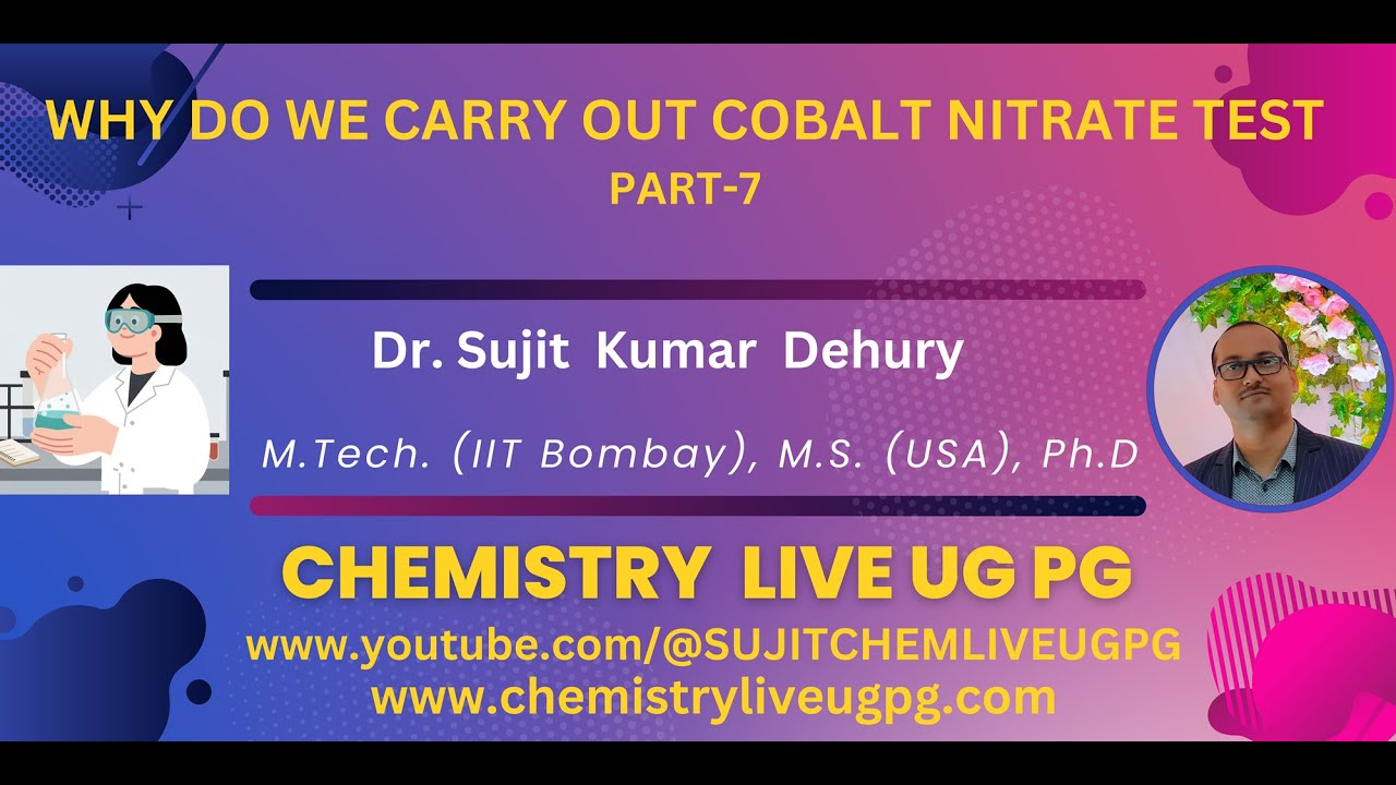 WHY DO WE CARRY OUT COBALT NITRATE TEST - YouTube