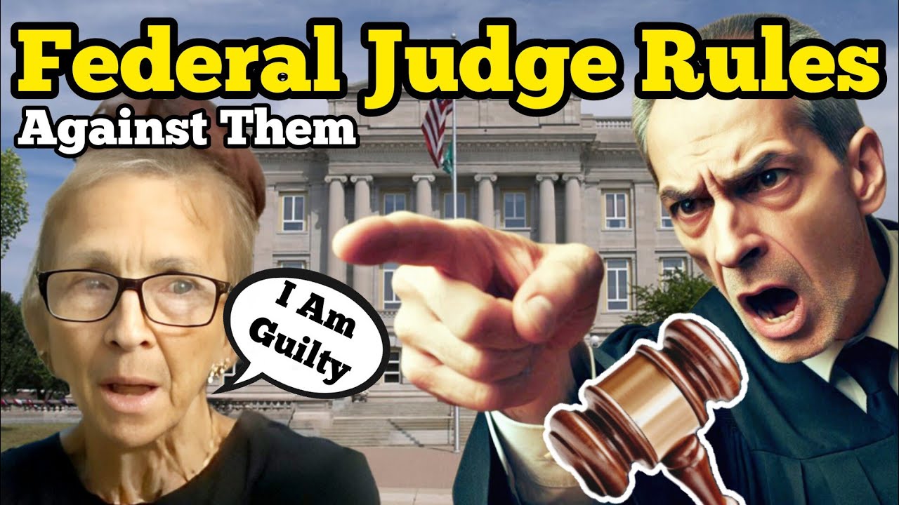 FEDERAL JUDGE RULES AGAINST THEM - YouTube