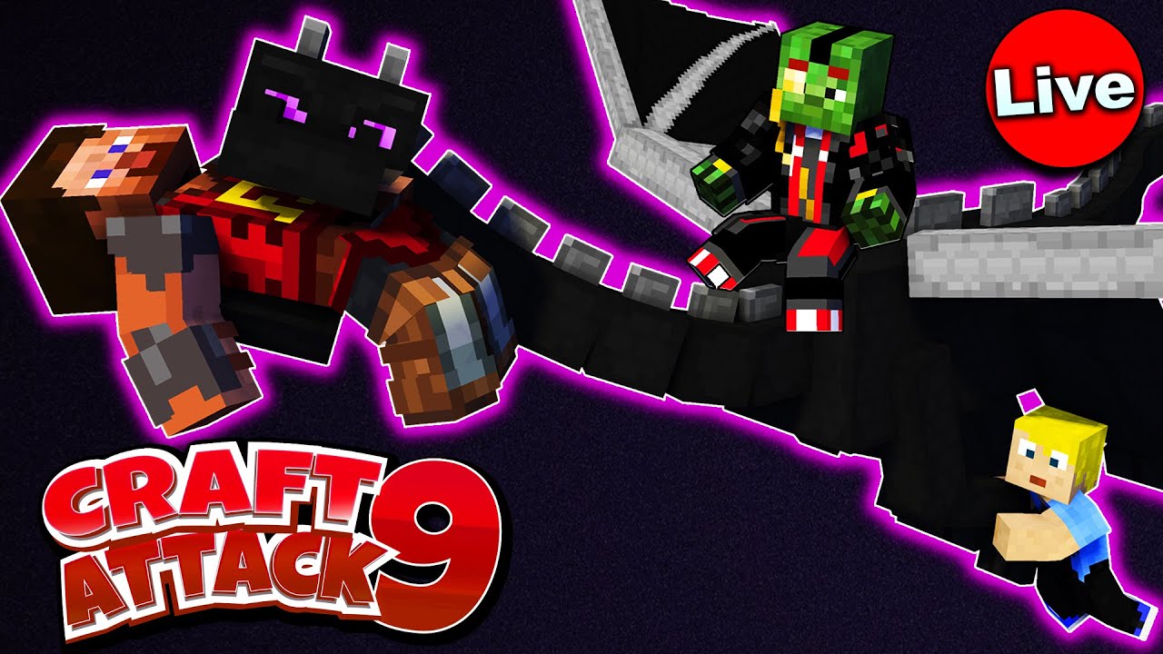 Craft Attack 9 Enderdrachenkampf 🔨 Craft Attack 9 Live #004 - YouTube