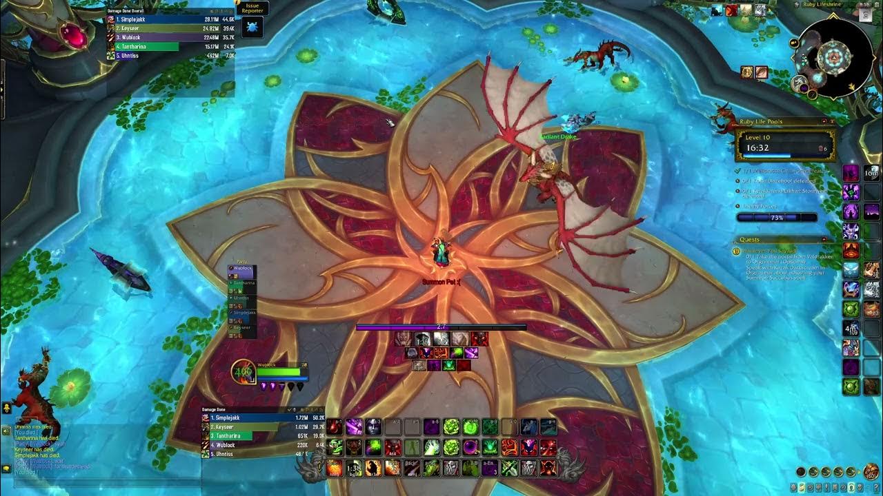 Ruby Life Pools 10 - Destruction Warlock - No Affixes - YouTube