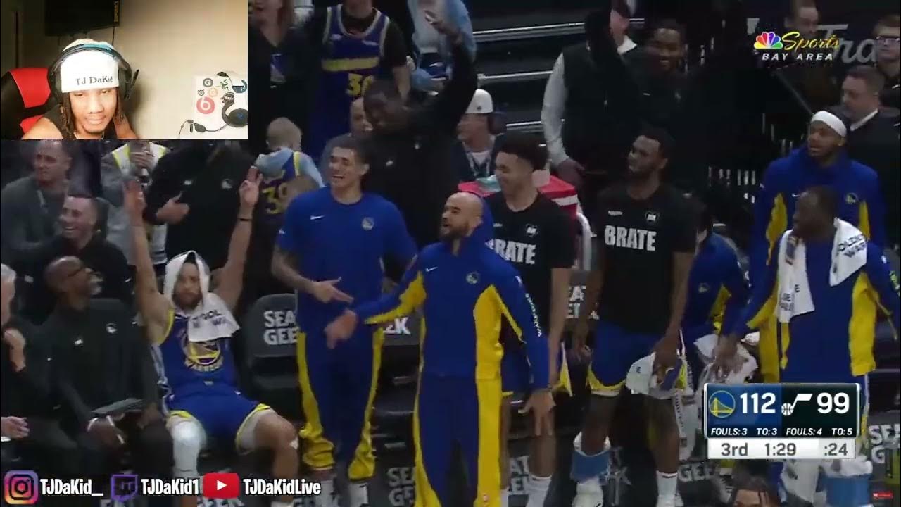 TJDaKid Reacts To Golden State Warriors vs Utah Jazz NBA (2/15/24) - YouTube