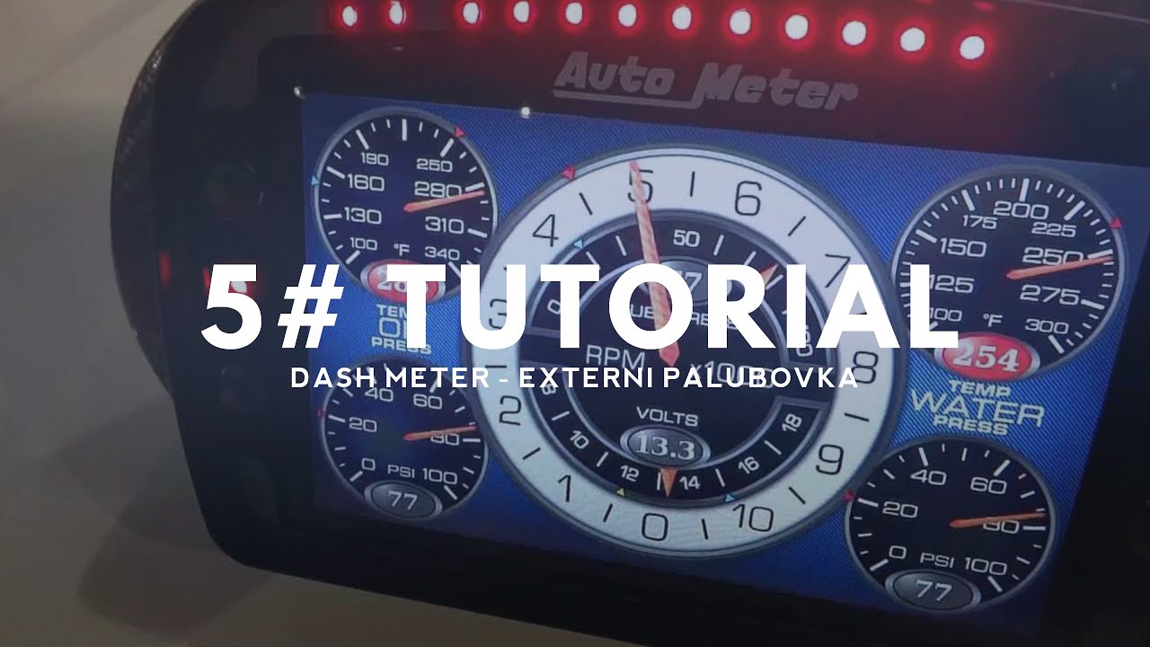 5# Tutoriál Externí palubovka (infodisplay) Pcars DASH, DashMeter - YouTube