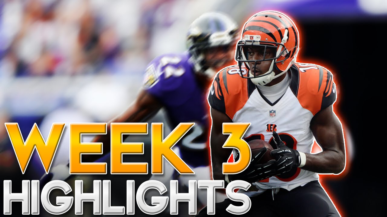 NFL WEEK 3 MONTAGE Highlights Big Plays 2015-2016 Season - YouTube