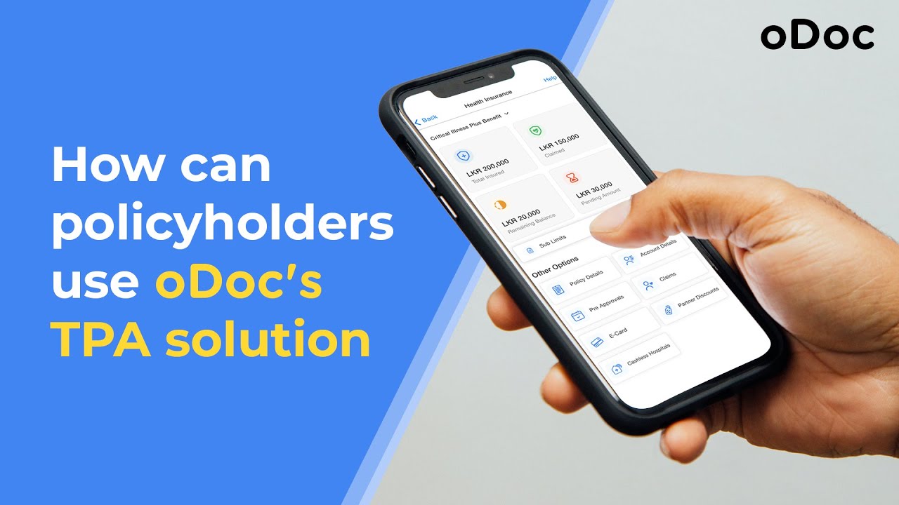 How can policyholders use the oDoc app to submit claims? - YouTube