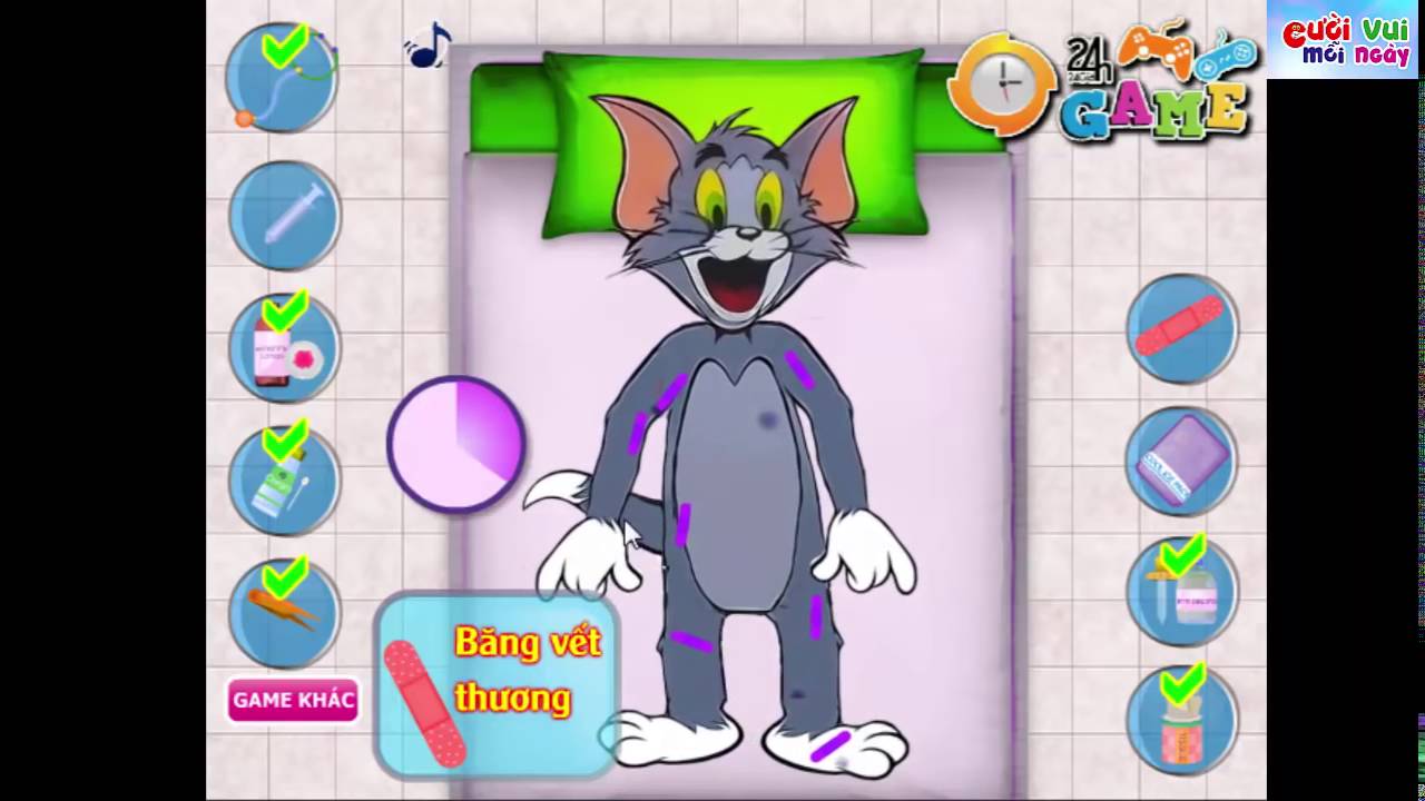 Hoạt hình Tom và Jerry: Cấp Cứu cho Mèo Chuột # Mèo Chuột bị tai nạn ...