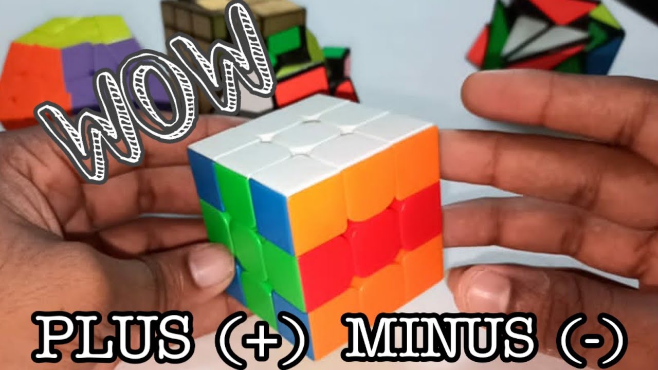 Plus (+) Minus (-) Pattern # 1 of 3*3*3 RUBIX CUBE ( NP Cubic Star ...