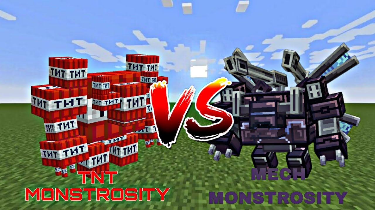 Tnt Monstrosity vs Mech Monstrosity | Minecraft Mob Battle | - YouTube