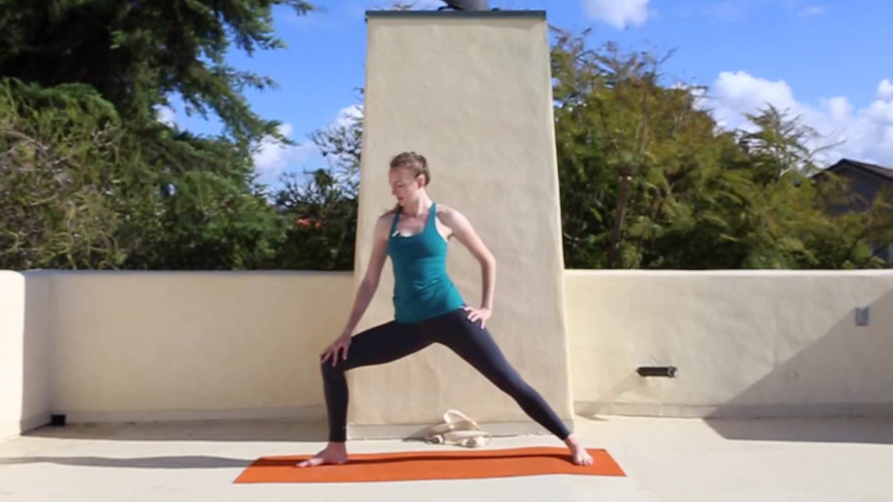 How to do Ardha Chandrasana - "Half Moon" Pose Tutorial (15-min) Yoga ...