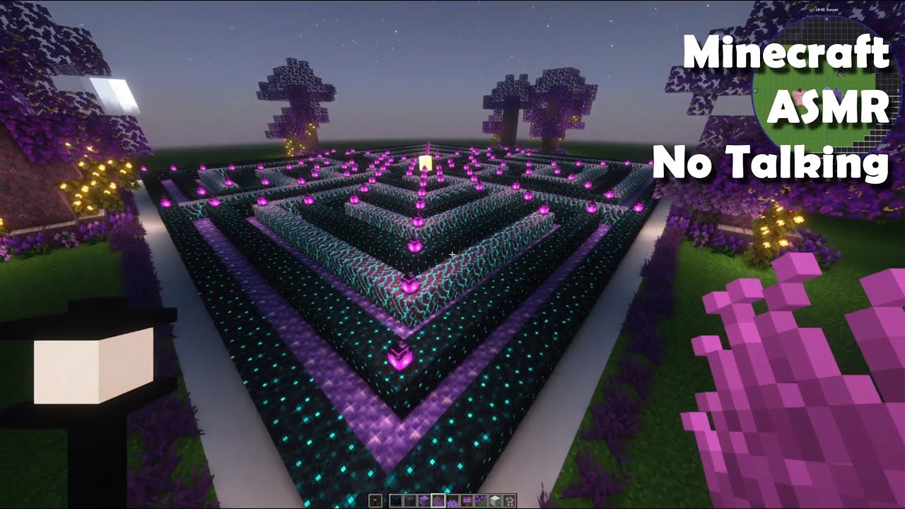 Minecraft ASMR - Building a Labyrinth - YouTube