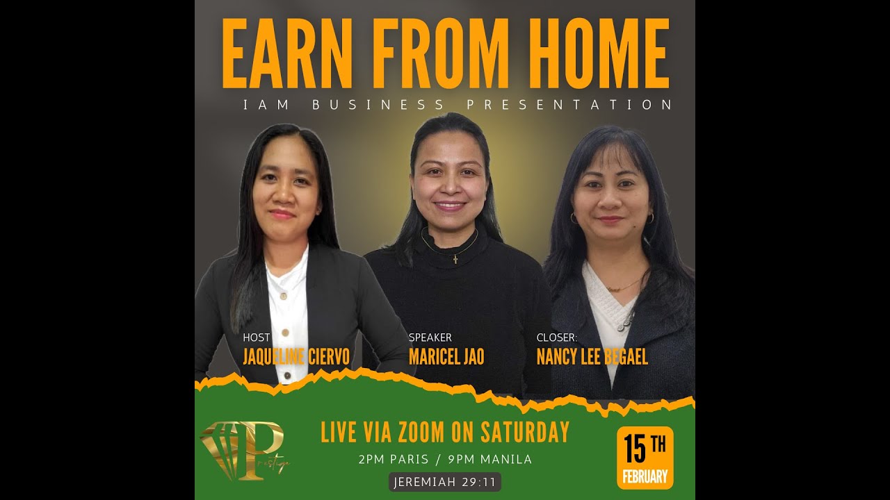 EARN FROM HOME... Team Prestige IAM Business Presentation - YouTube