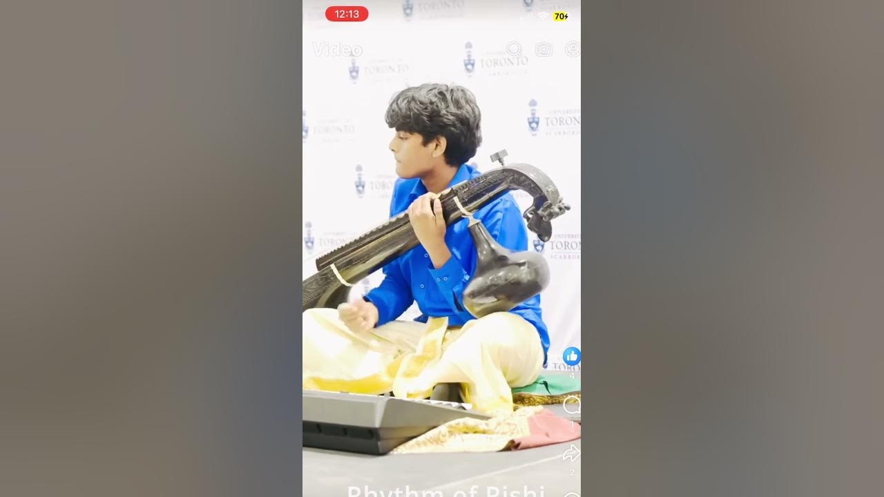 Paatum Naane Baavamum Naane | Veena Cover | Sivaji Ganesan | Rhythm of Rishi - YouTube