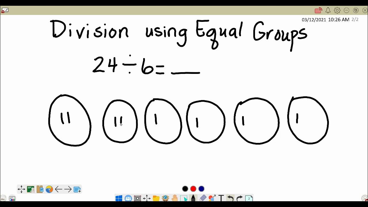3rd Grade Division Using Equal Groups - YouTube