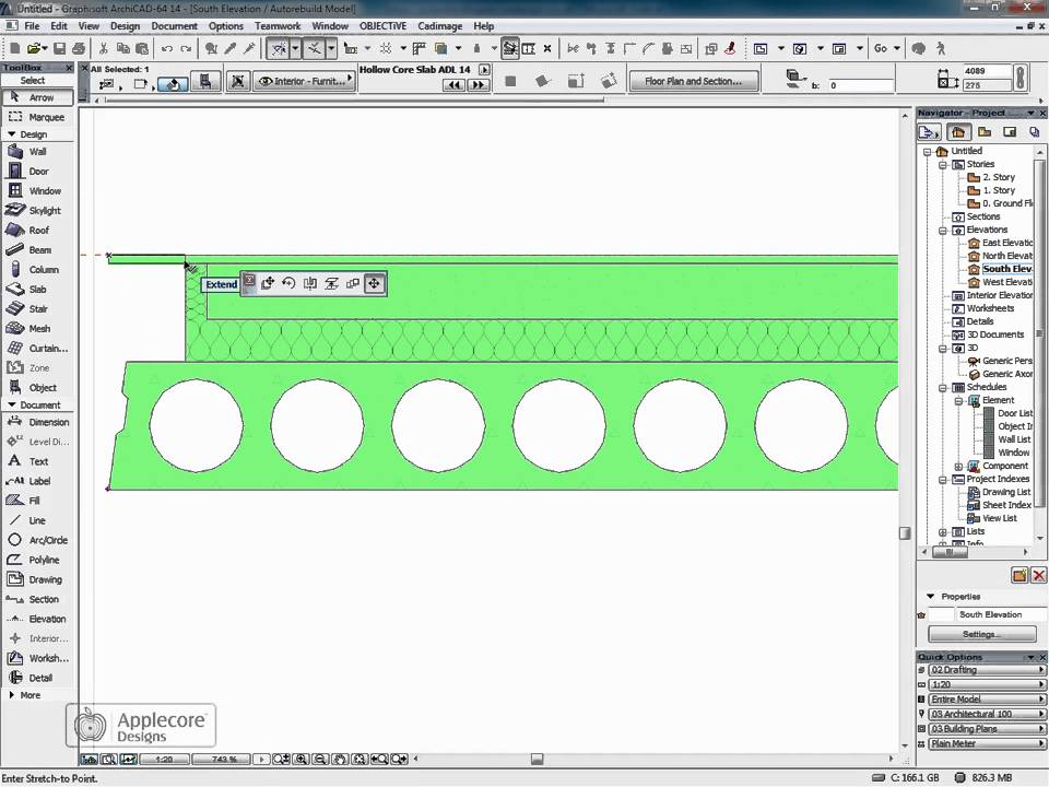 ArchiCAD Object: Hollow Core Slab Object - YouTube