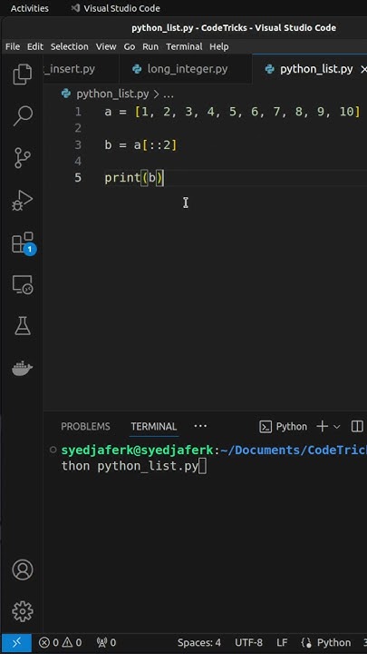 Create a list using step operator in python Tamil #python #programming #tamilcommunity # ...