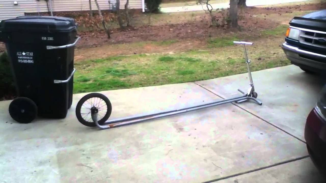 Stretched razor scooter - YouTube