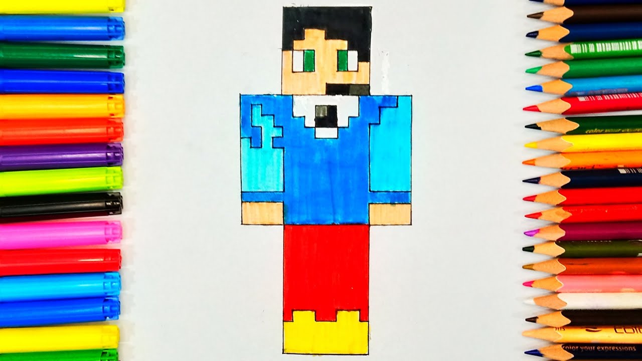 I. M. Bixu🔥 Minecraft Skin😍 Drawing | - YouTube