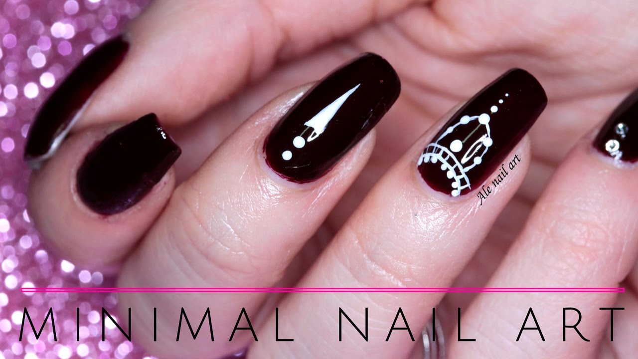 MINIMAL NAIL ART | Ale nail art - YouTube