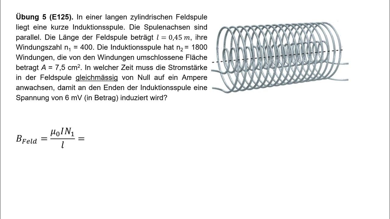 Elektromagnetische Induktion: Übung 5 - YouTube