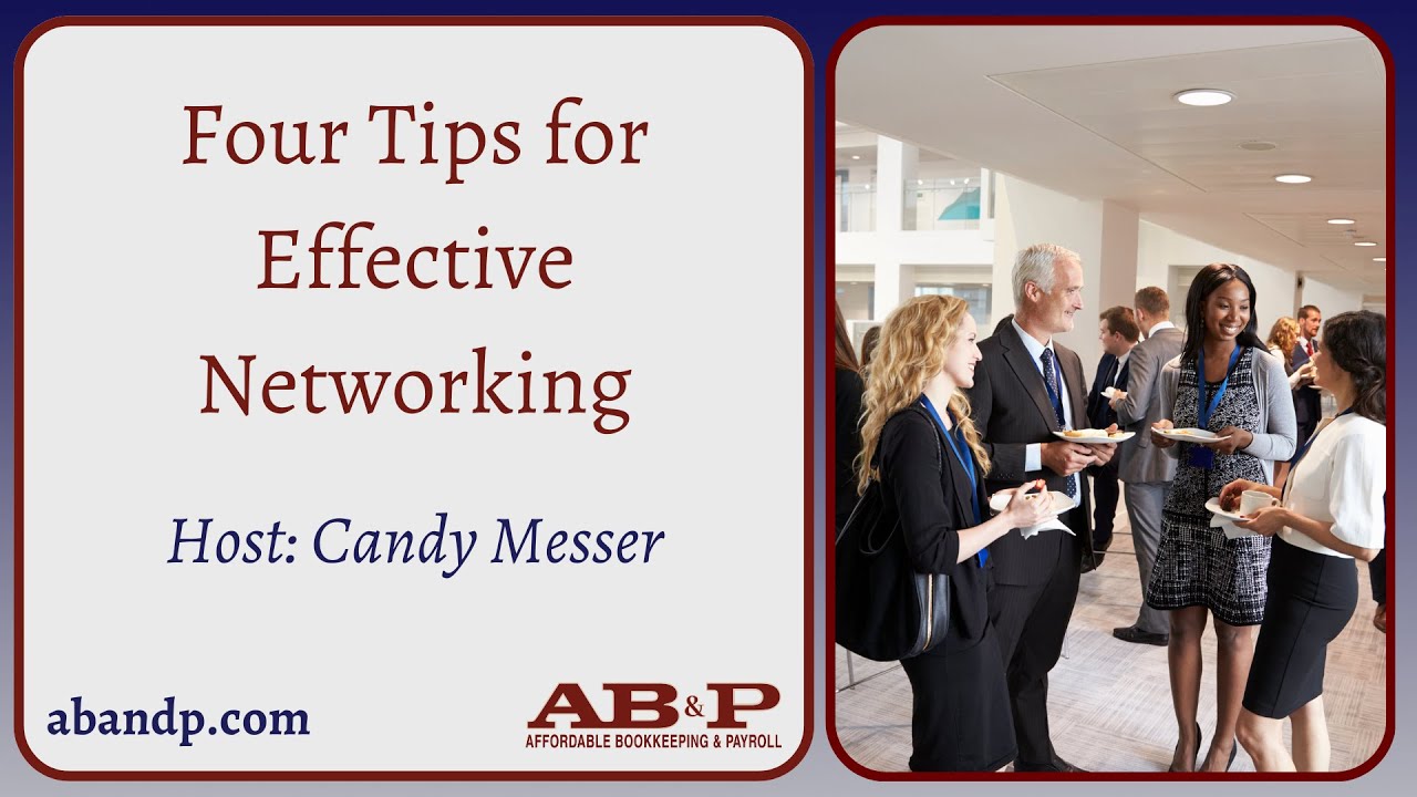 Four Tips for Effective Networking - YouTube