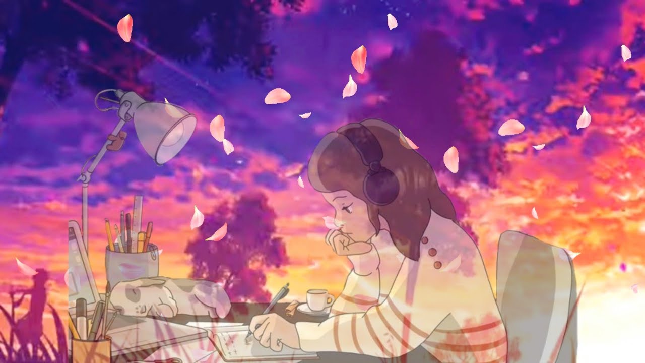 ~Best Relaxing Music for Study 📚, Sleep Calm Mind Relax Anime ...