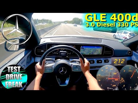 2022 Mercedes Benz GLE Coupe 400d 4MATIC 330 PS HIGH SPEED AUTOBAHN DRIVE POV