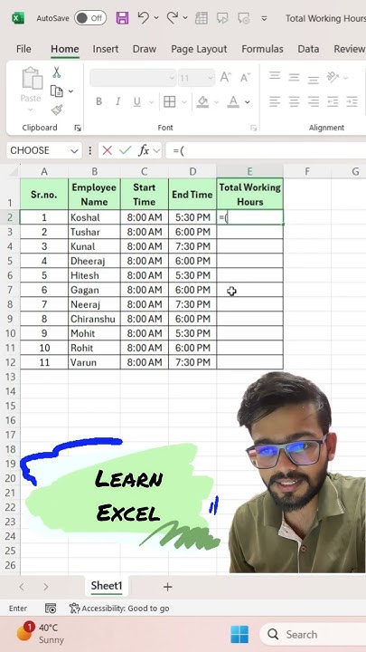 Excel Interview Question 😰‼️learn Excel Functions In Hindi Excel