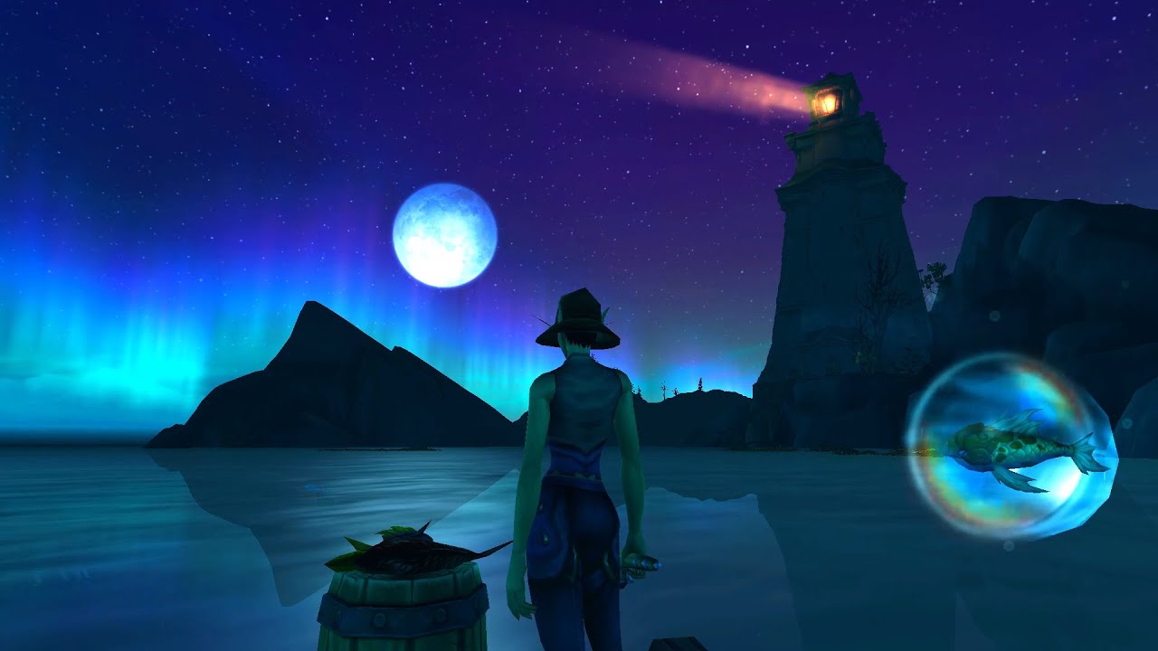 Midnight Lighthouse Ambience & Music | Full Moon Ocean Night Tide ...