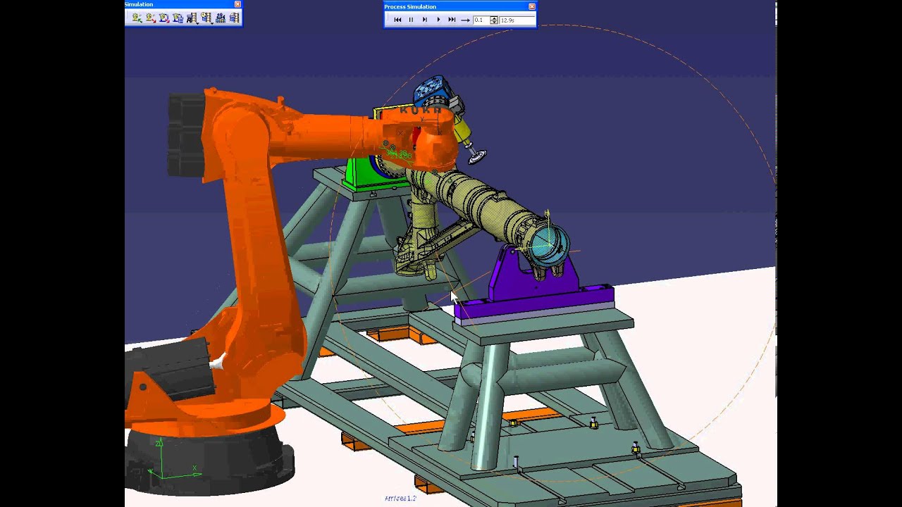 Delmia V5 Robotic - YouTube
