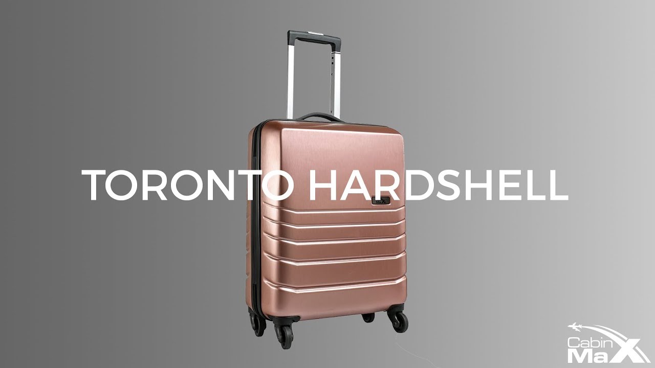 Cabin Max Toronto 55x40x20cm Hard Shell Cabin Case - YouTube